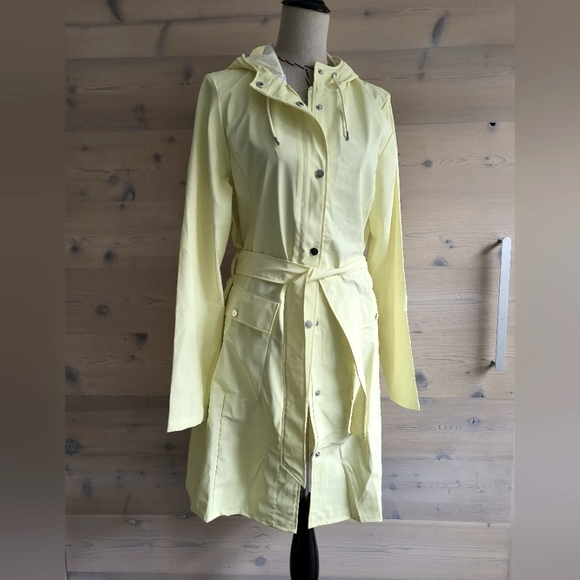 Rains | Jackets & Coats | Nwt Rains Curve Belted Raincoat Trench Womens ...